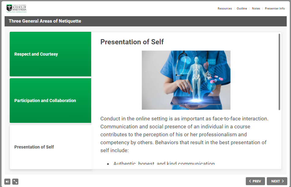MTSA improving online learning modules - MTSA